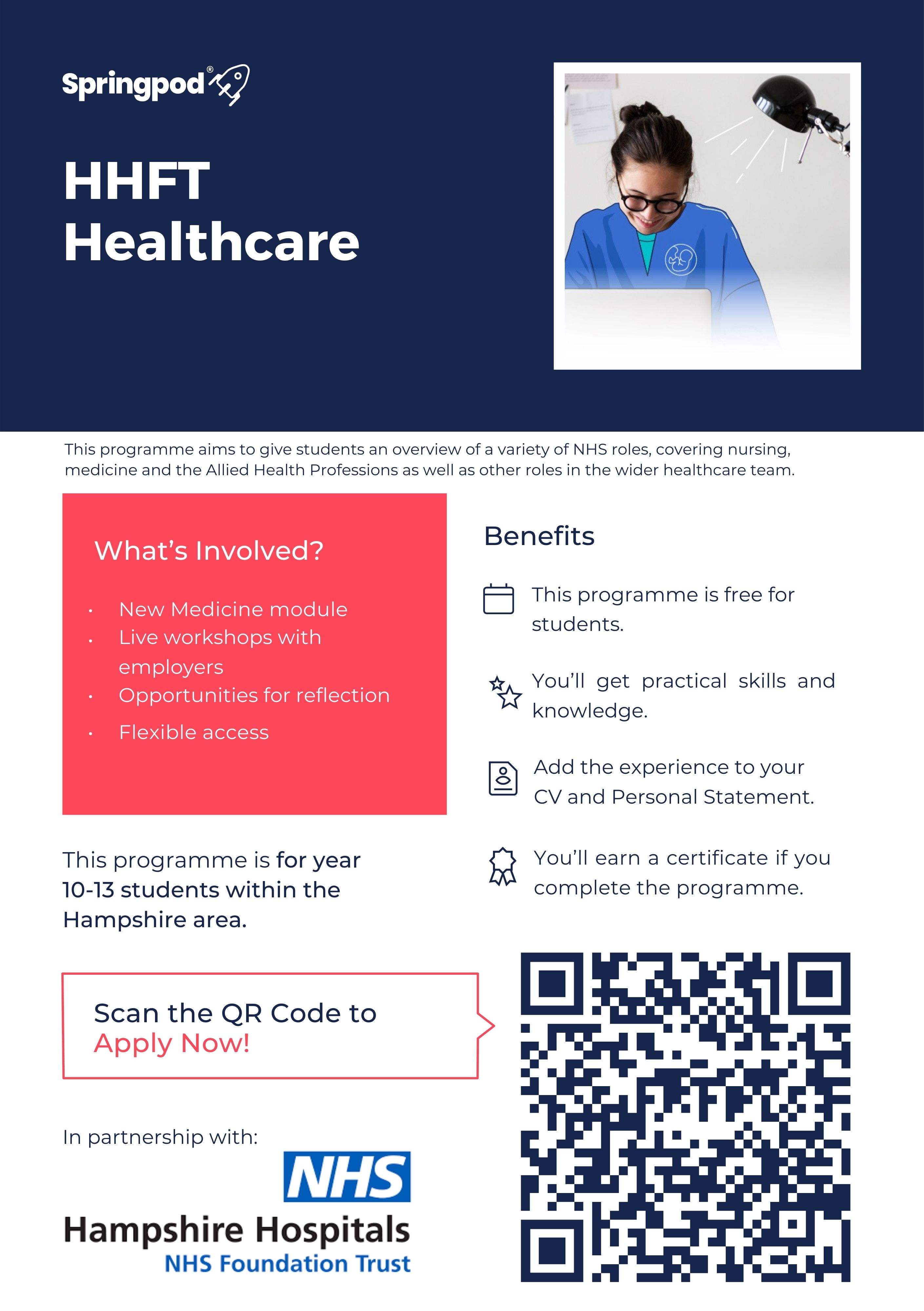 Work experience at Hampshire Hospitals NHS Foundation Trust